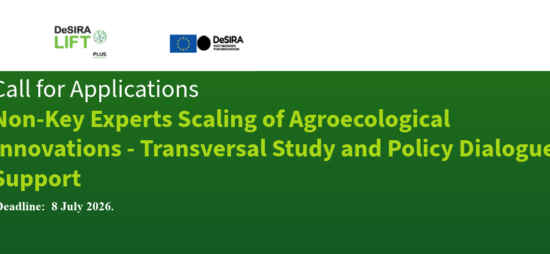 Terms of Reference: Non-Key Experts Scaling of Agroecological ...